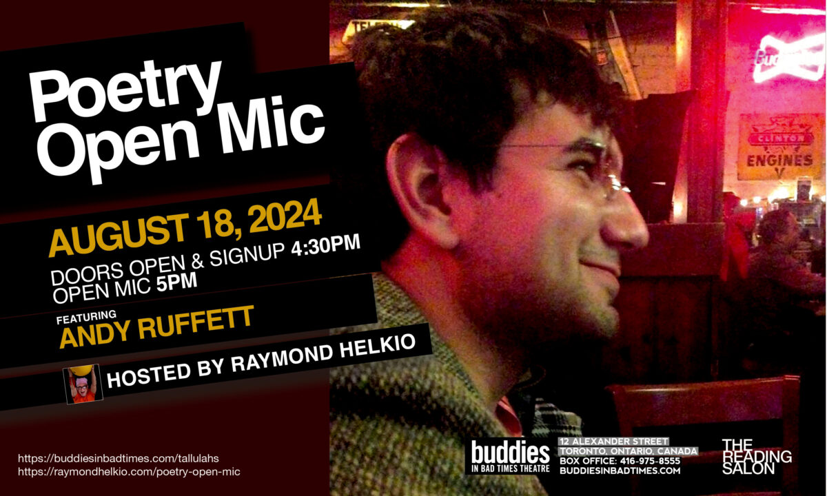 Poetry Open Mic Monthly Email – Raymond Helkio